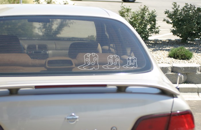 Cowboy Boot Stickers